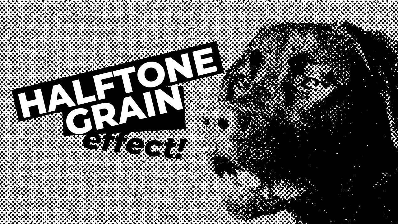 CARA MEMBUAT HALFTONE GRAIN EFFECT DI PHOTOSHOP - YouTube