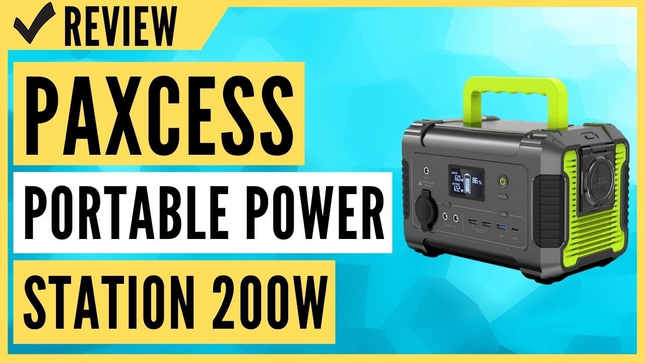 PAXCESS Portable Power Station 200W Review - YouTube