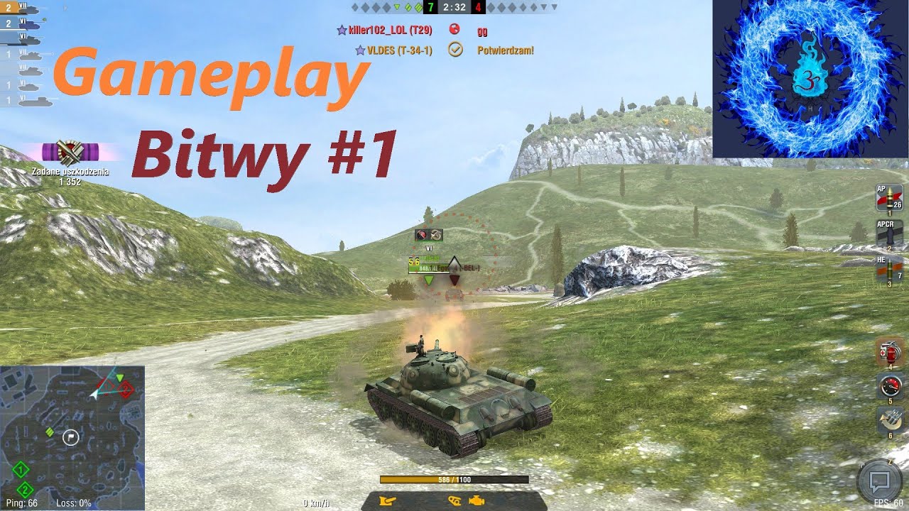 World of Tanks Blitz (WoT Blitz) - Gameplay PL Bitwy #1 - YouTube