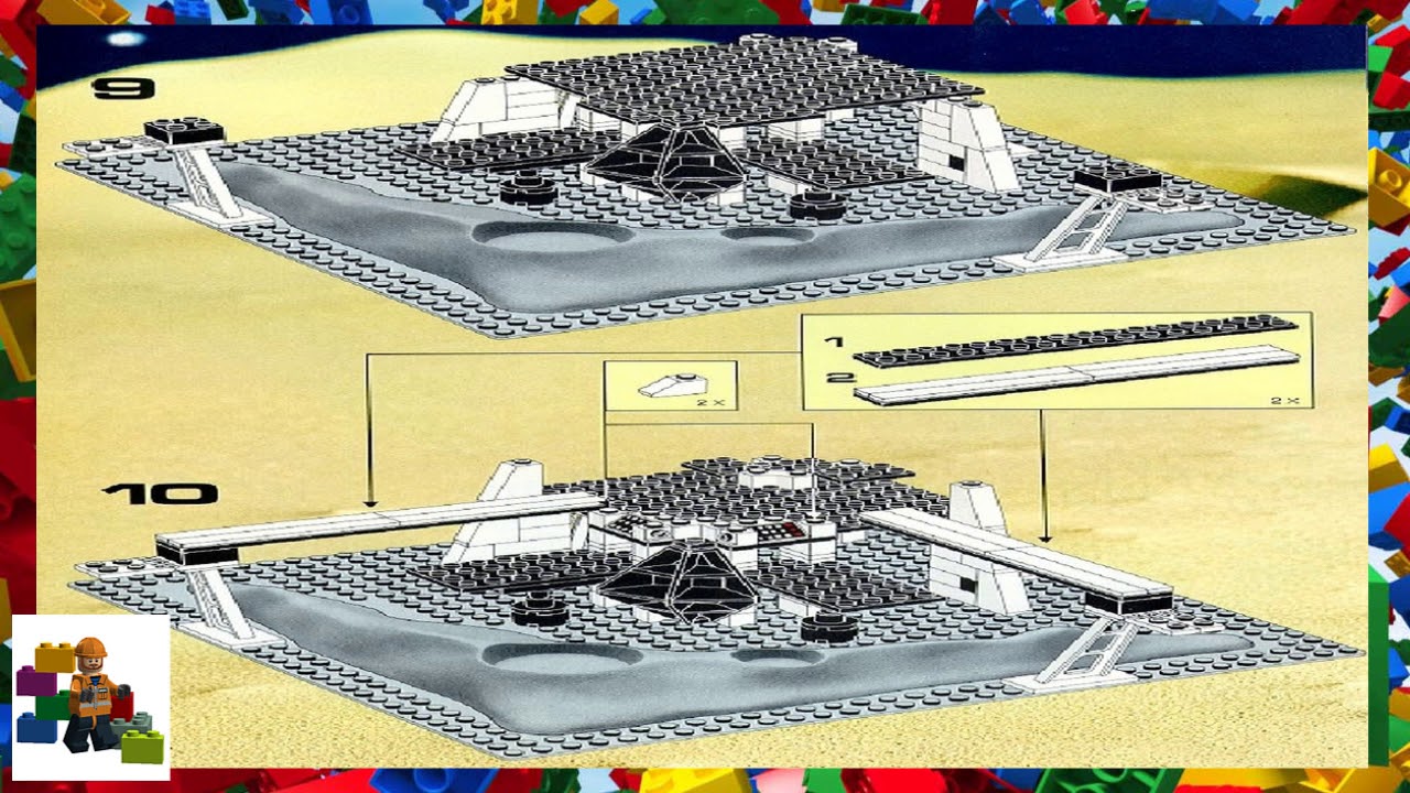 LEGO instructions - Space - Classic - 6972 - Polaris I Space Lab - YouTube