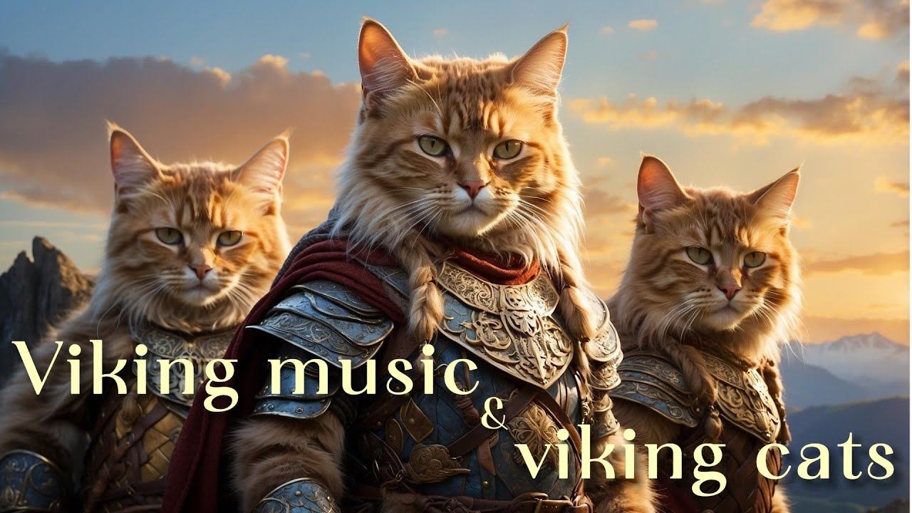 Valhalla calling me! Viking battle music with Viking cat. Nordic ...