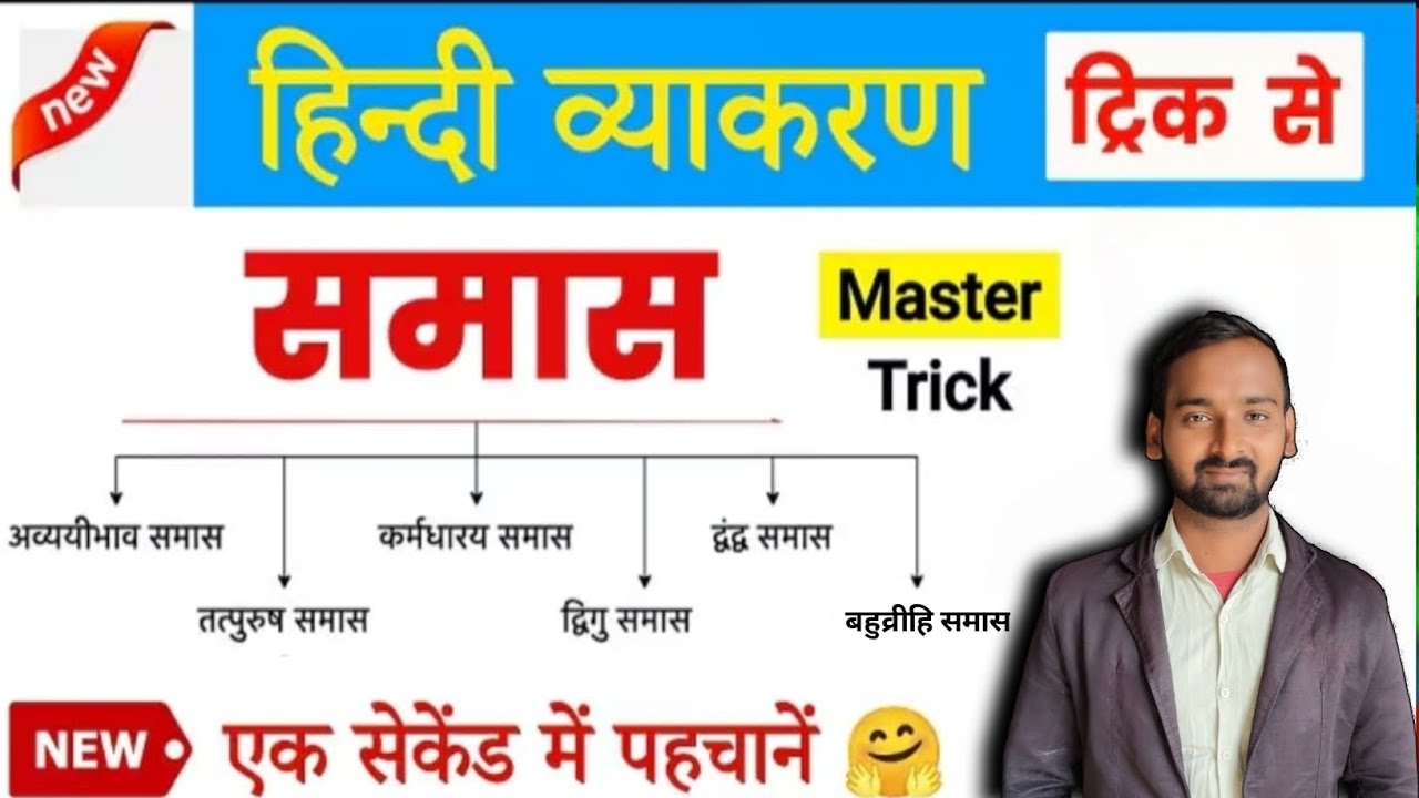 समास हिन्दी व्याकरण | Samas Tricks in Hindi | Samas Hindi Grammar ...