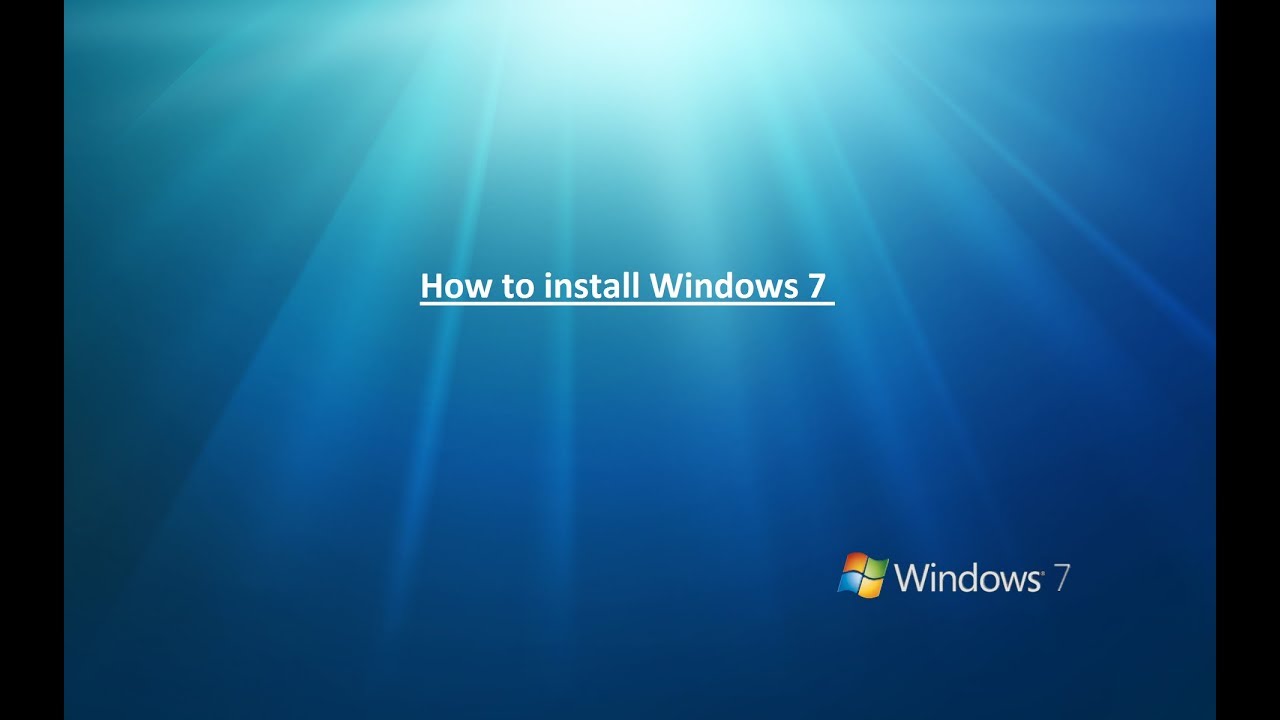 How To Install Windows 7 from USB & CD Step by Step Latest - YouTube