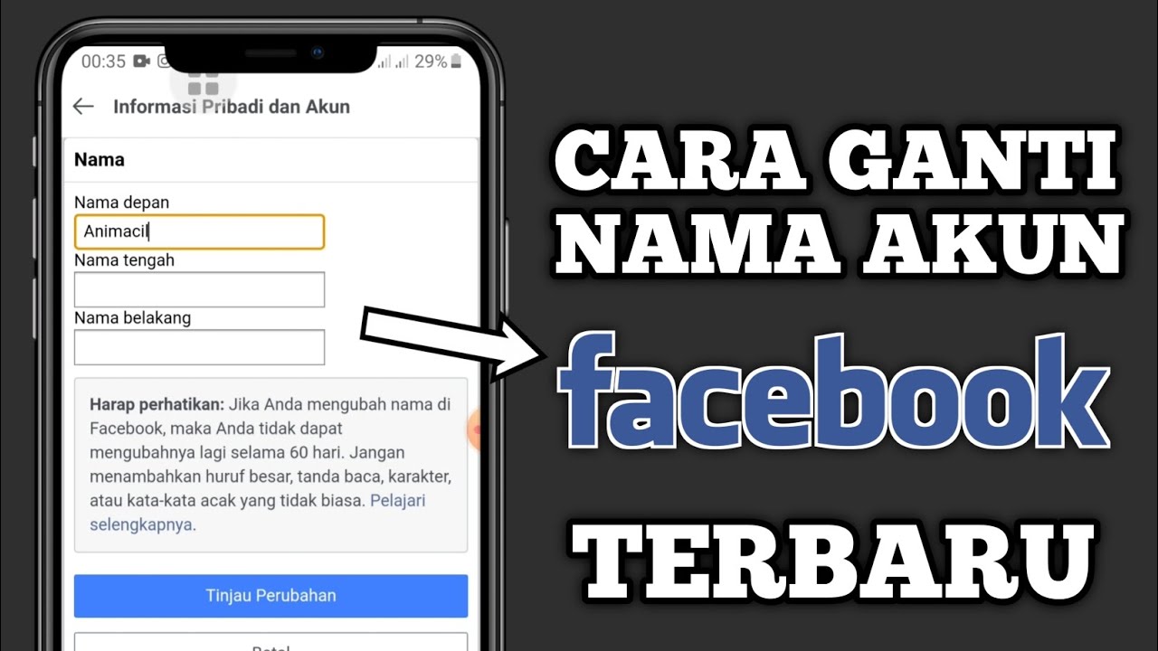 CARA MENGGANTI NAMA AKUN FACEBOOK - TERBARU 2024 - YouTube