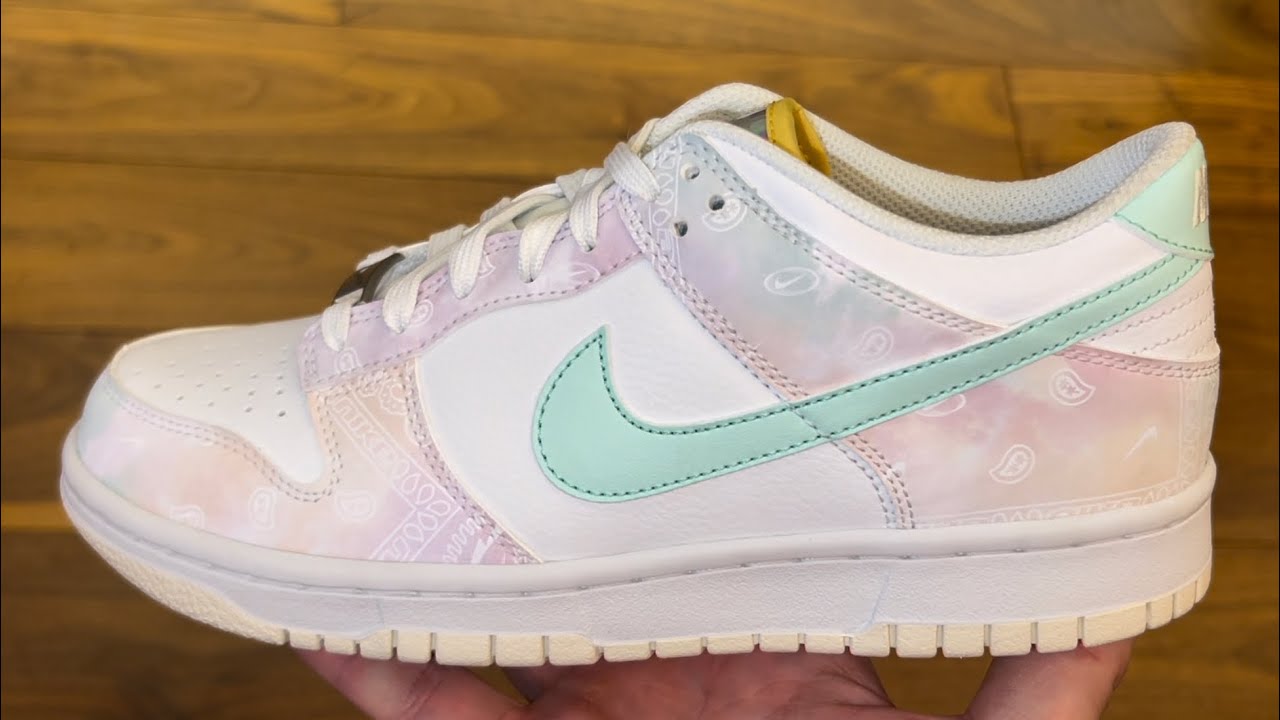 Nike Dunk Low Pastel Paisley Shoes - YouTube