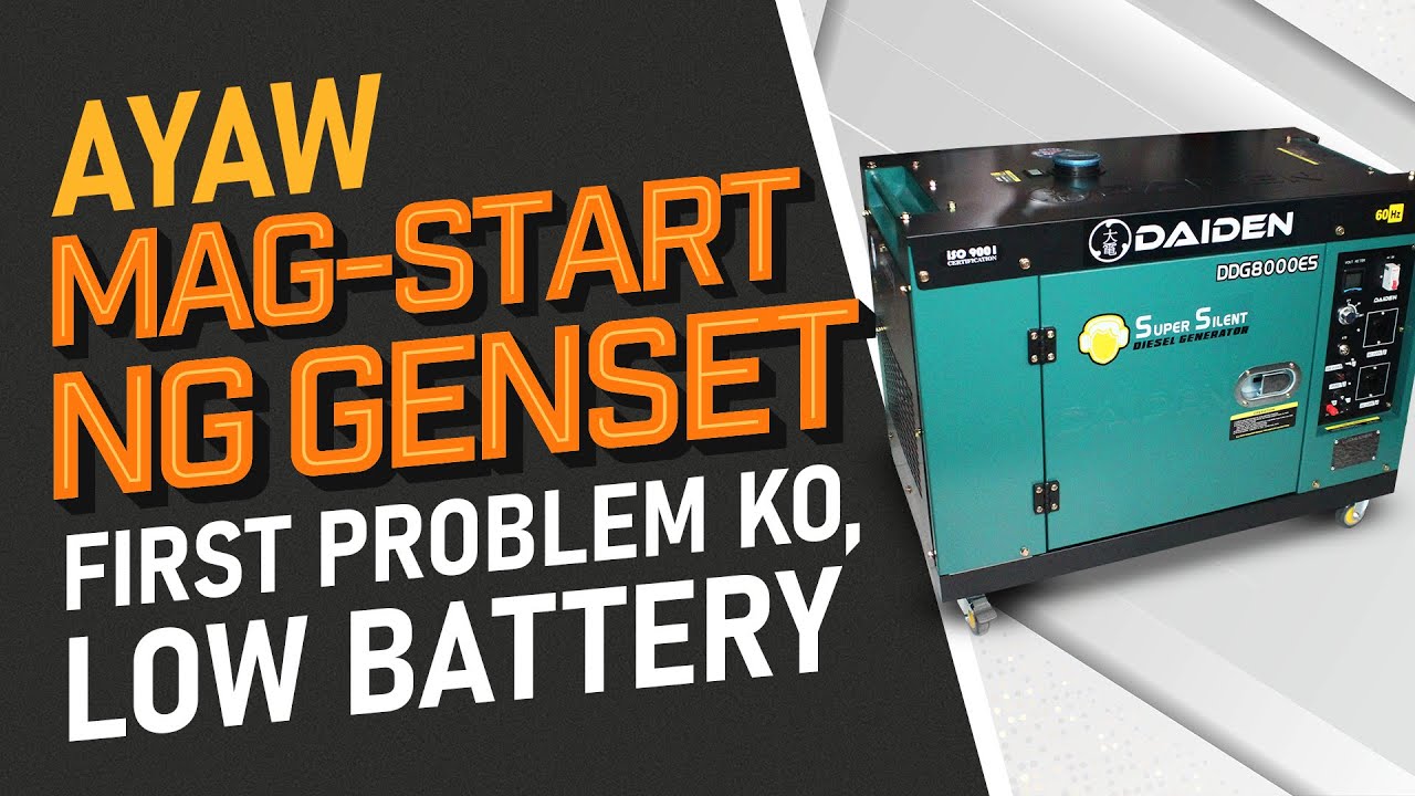 AYAW MAG-START NG DIESEL GENERATOR - YouTube