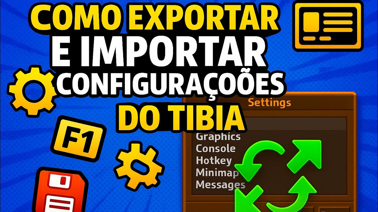 🔧 Como Exportar e Importar TODAS as Configurações do Tibia (Hotkeys ...