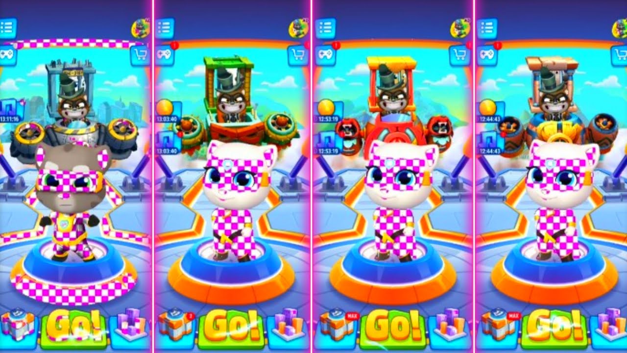 Talking Tom Hero Dash - Tom Saving Pink Hero Angela - Angela Saving All ...