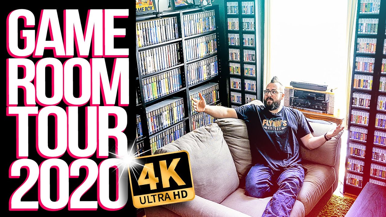 GAME ROOM TOUR 2020 | 1500 Retro & Modern Games in 4K | NES Commando ...