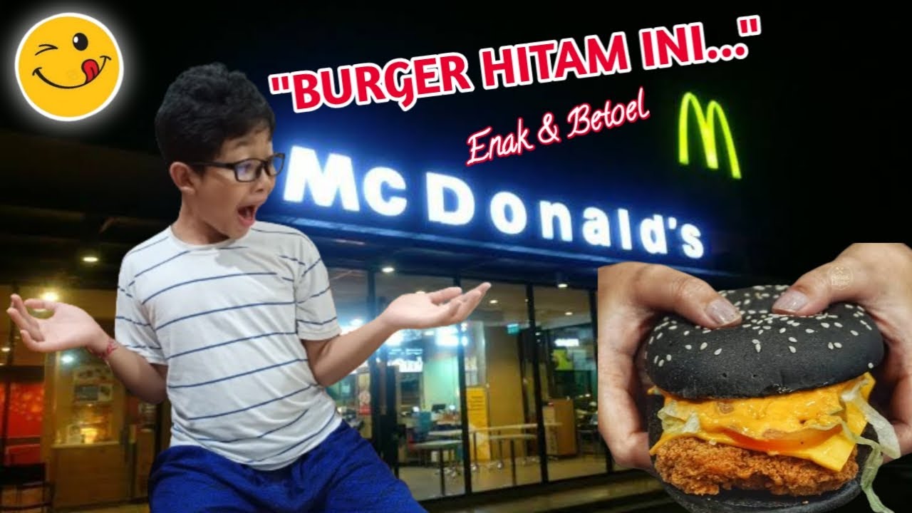 MAC AND CHEESE BEEF BURGER (MAKAN BURGER HITAM MCD) MCD -Oka SD - YouTube