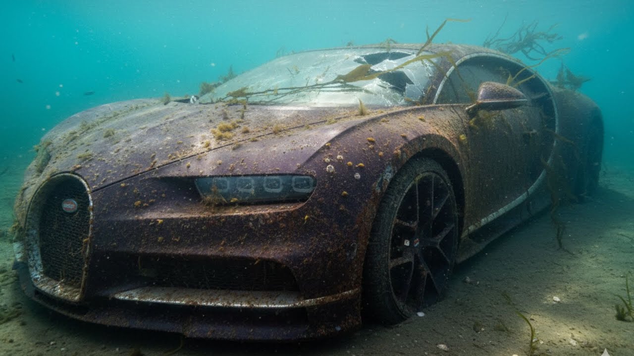 This Bugatti was abandoned at the bottom of the ocean for 10years and ...