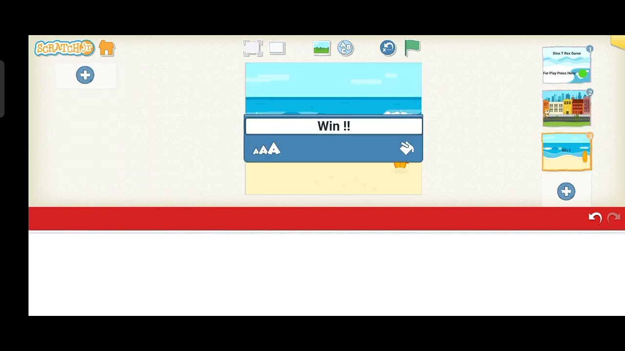 Dino T Rex Game On Scratch Jr - YouTube
