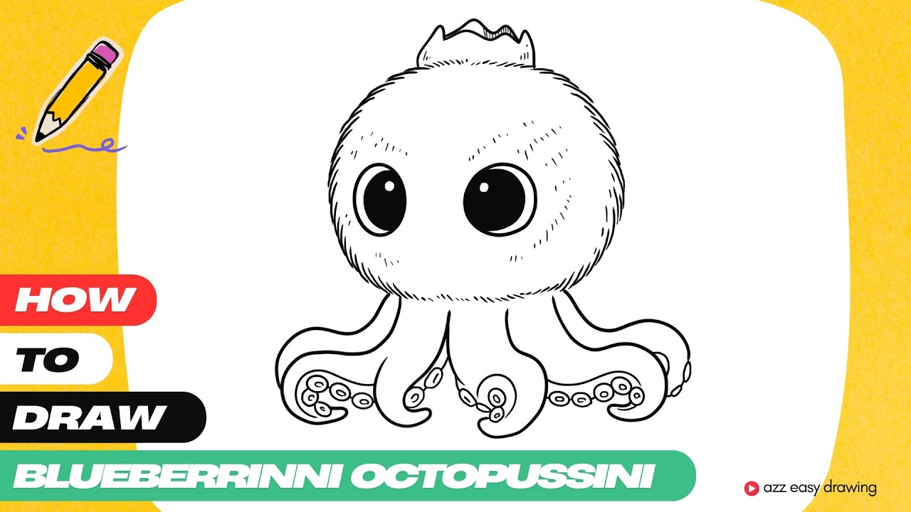 How to draw Blueberrinni Octopussini Italian Brainrot and Indonesian ...