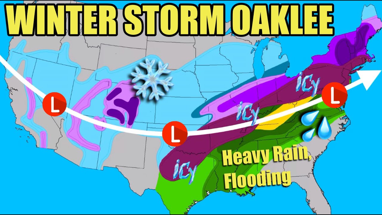 Major Winter Storm Oaklee Forecast | Update #2 | Heavy Snow, Flooding ...