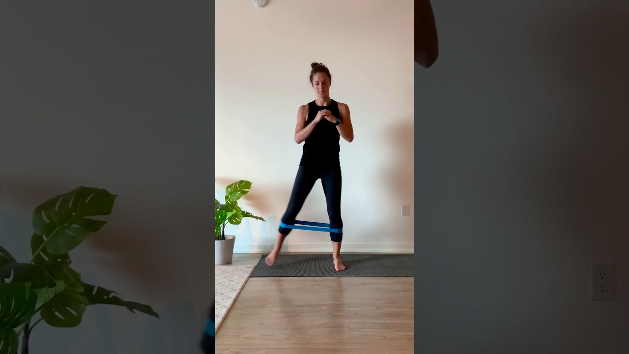 Mini Band Walking Squats - YouTube