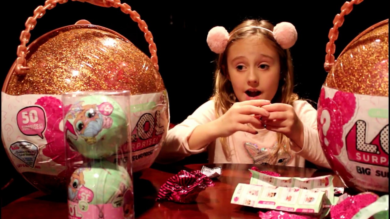 LOL Surprise Dolls Big & Lil Sisters + Bath Time Fizz Charm Baby Ball ...