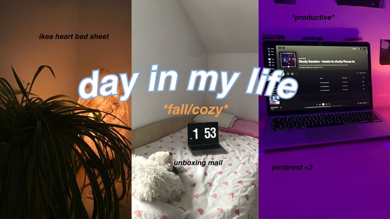 🍂💌🎧 a day in my life⎮ fall & cozy vibes, very productive *pinterest vibes* - YouTube