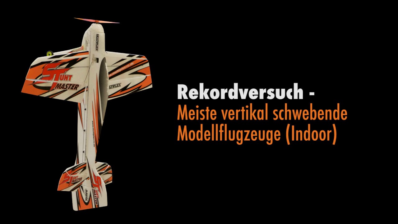 Hover World Record with Indoor RC Airplane - YouTube