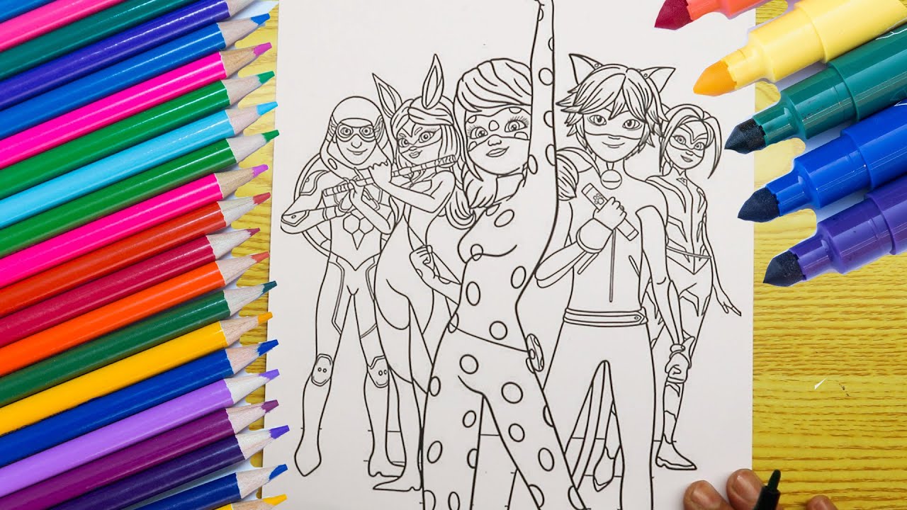 Ladybug and her friends Coloring Pages | How to color Ladybug and her ...