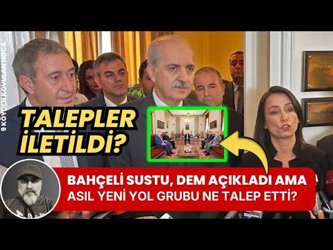 ÇERÇEVE YASA GÖRÜŞMELERİ: NUMAN KURTULMUŞ, BAHÇELİ, DEM PARTİ VE YENİ YOL GRUBU #genelaf #af 
