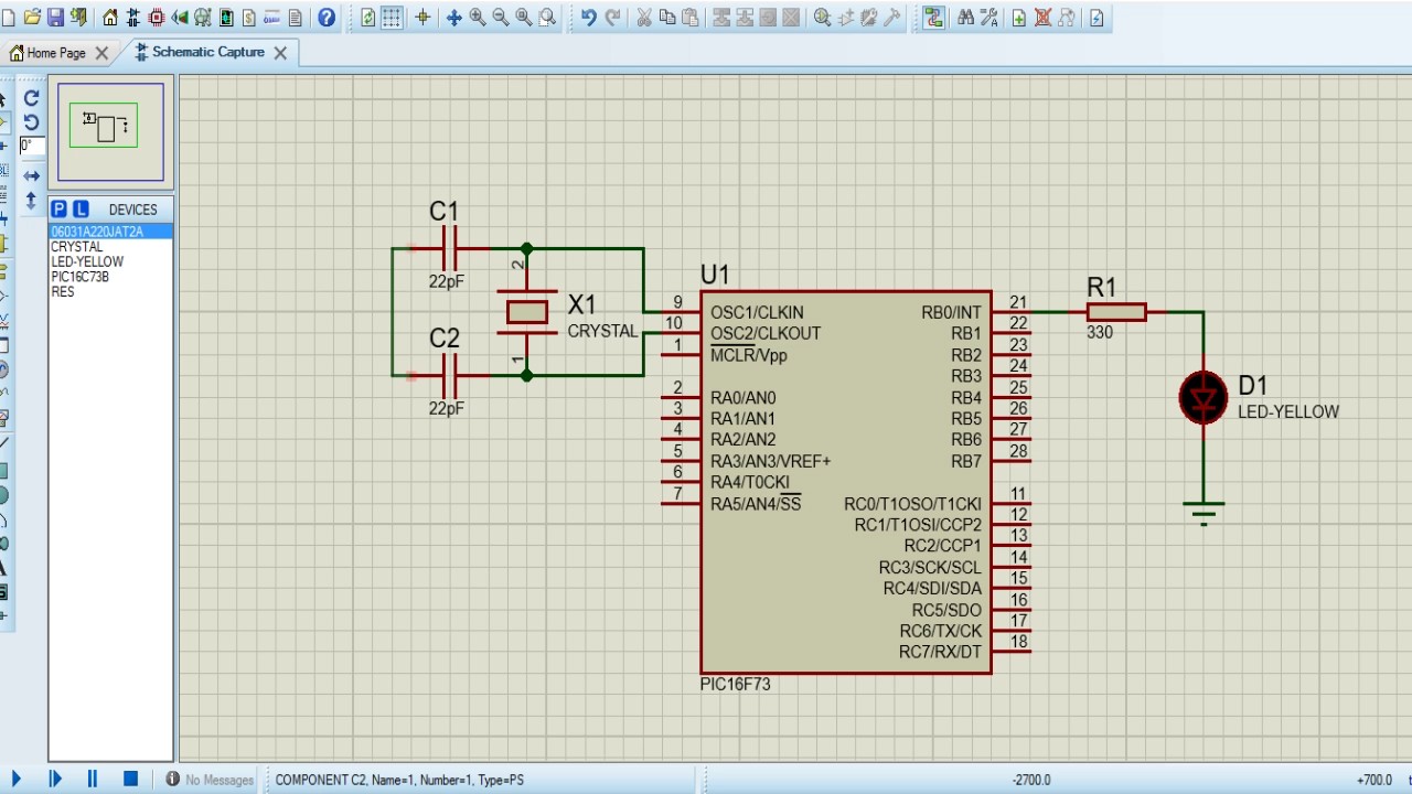 Pic16f73 Tutorial 001 Using Mikroc Pro Youtube