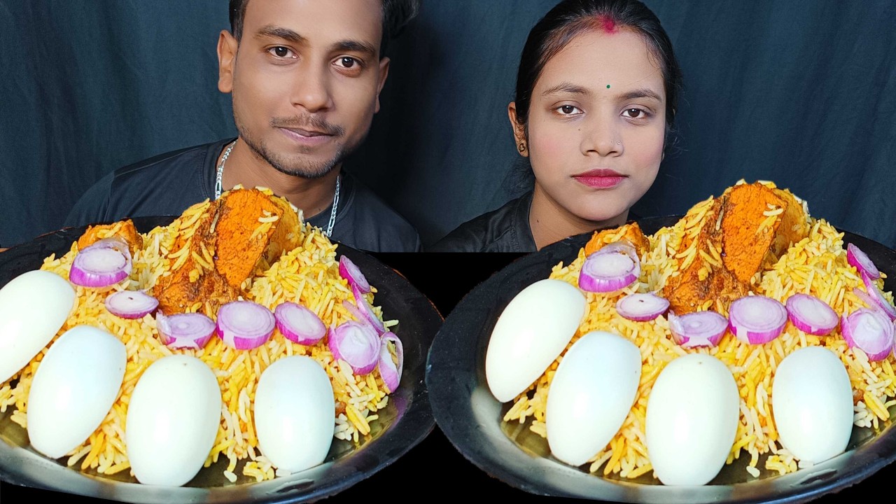 Chicken Biryani Eating Challenge | Biriyani Challenge| Sandip Trisha ...