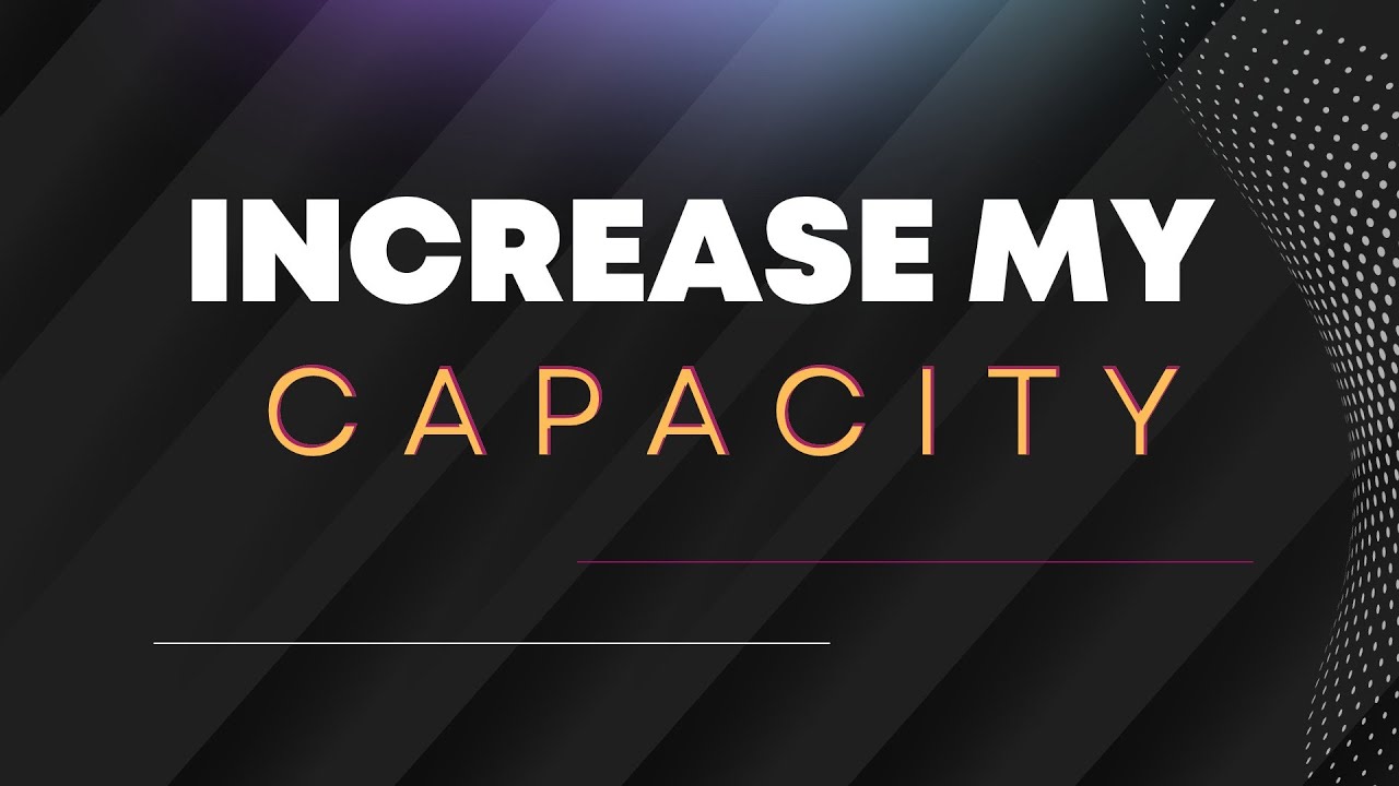 Increase My Capacity | Part 1 | Pastor Mark Wallace - YouTube