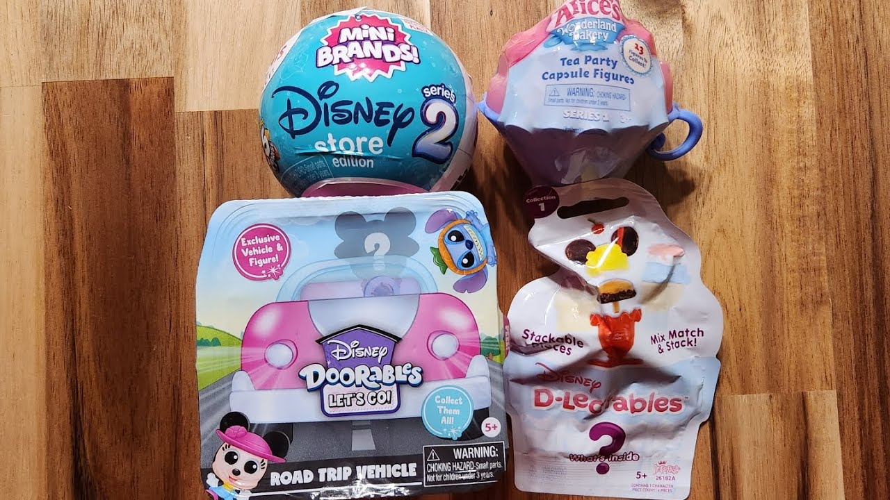 Opening Disney Mysteries! Delectables! Doorables Let's Go! Alices ...