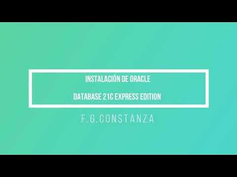Instalación Oracle Database 21c y conexión con sqlplus. - YouTube