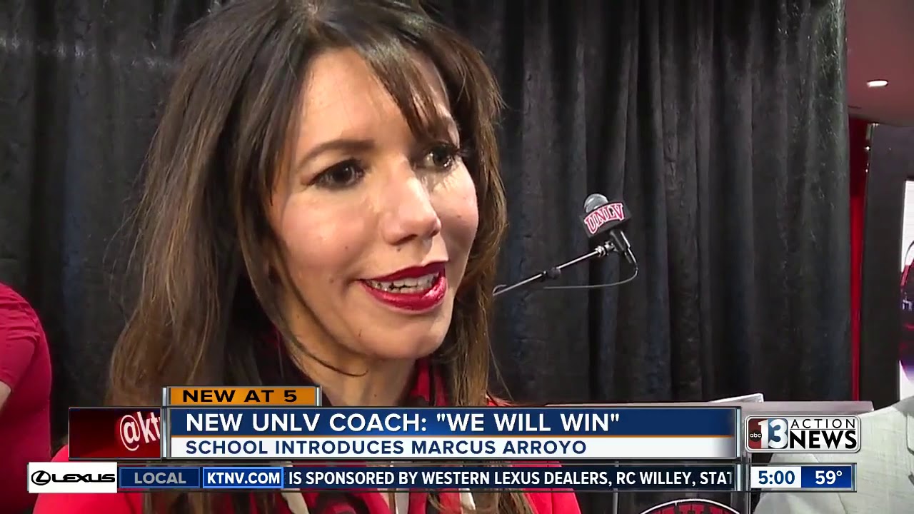 Marcus Arroyo formally introduced as new UNLV football coach - YouTube