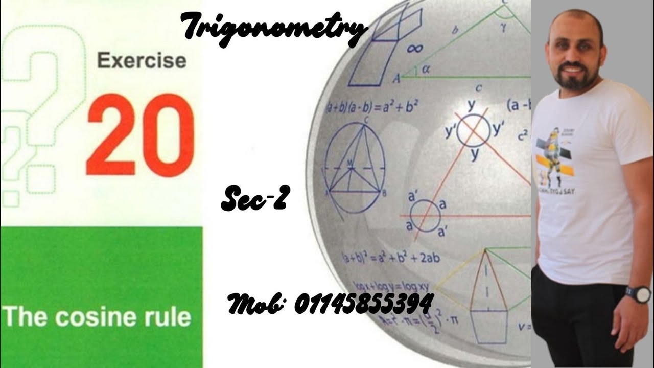 solving exercises المعاصر cosine rule secondary (2) trigonometry - YouTube