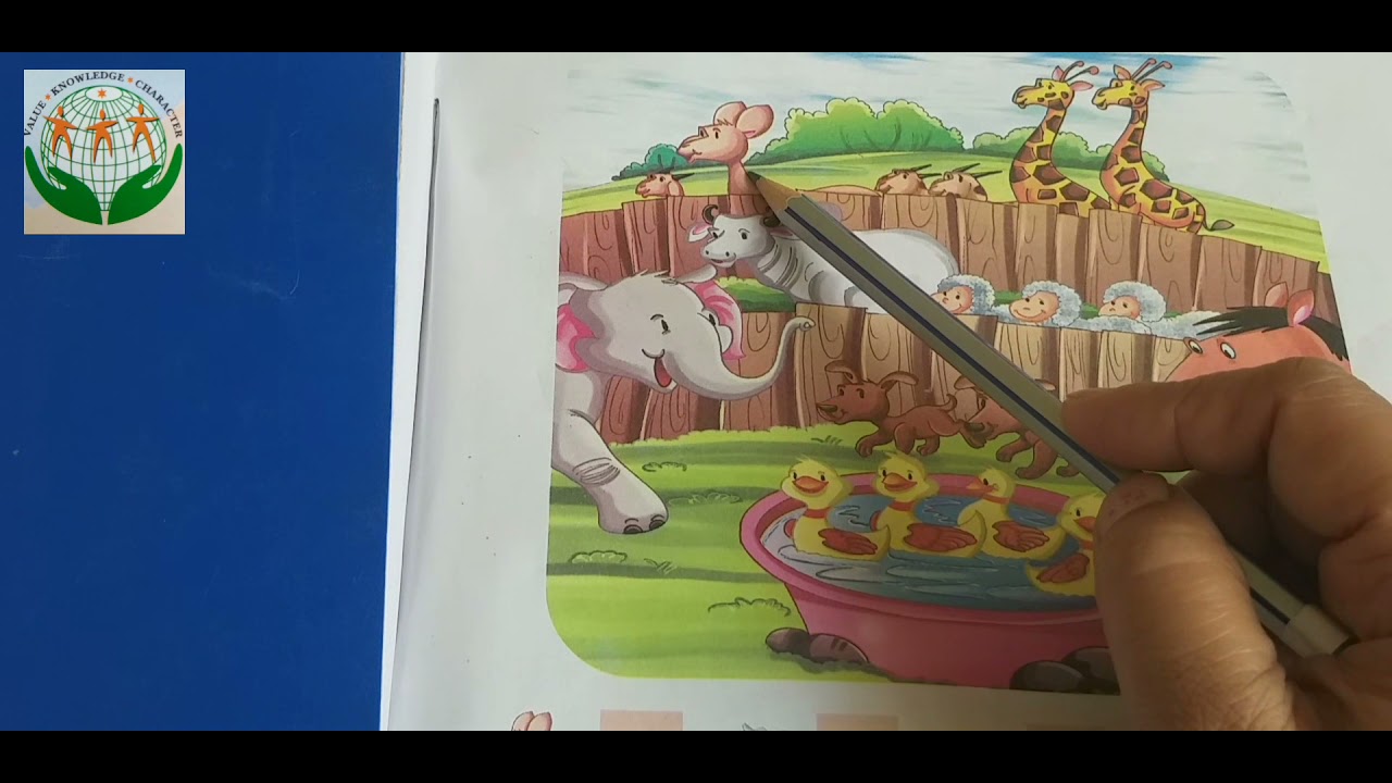 Class KG- Maths New Data Handling and Spot the difference book page no ...