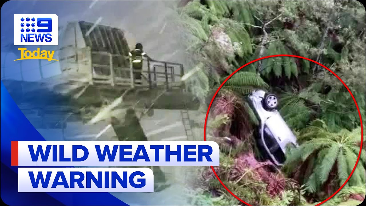 Wild weather bearing down on multiple states | 9 News Australia - YouTube