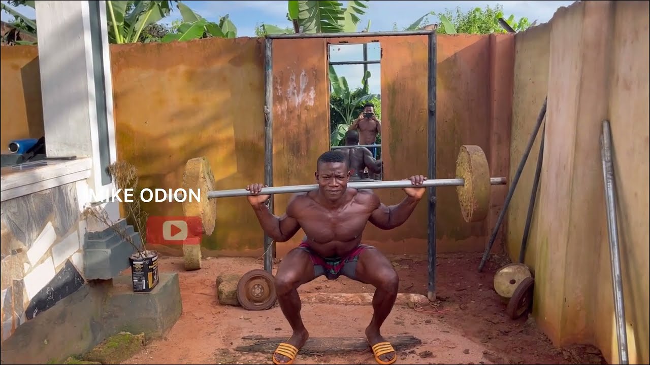 Africa Natural Bodybuilders. Training leg muscles with my big brother 🔥 ...