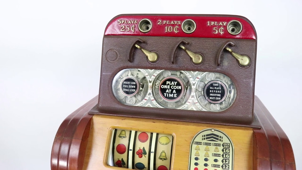 1941 Jennings Triplex Long Shot Slot Machine - YouTube