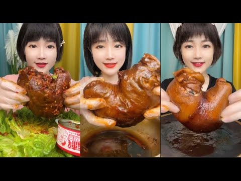 YANZI CHANNELS * EATING BRAISED PIG STOMACH WRAPPED MEAT MUKBANG #asmr ...