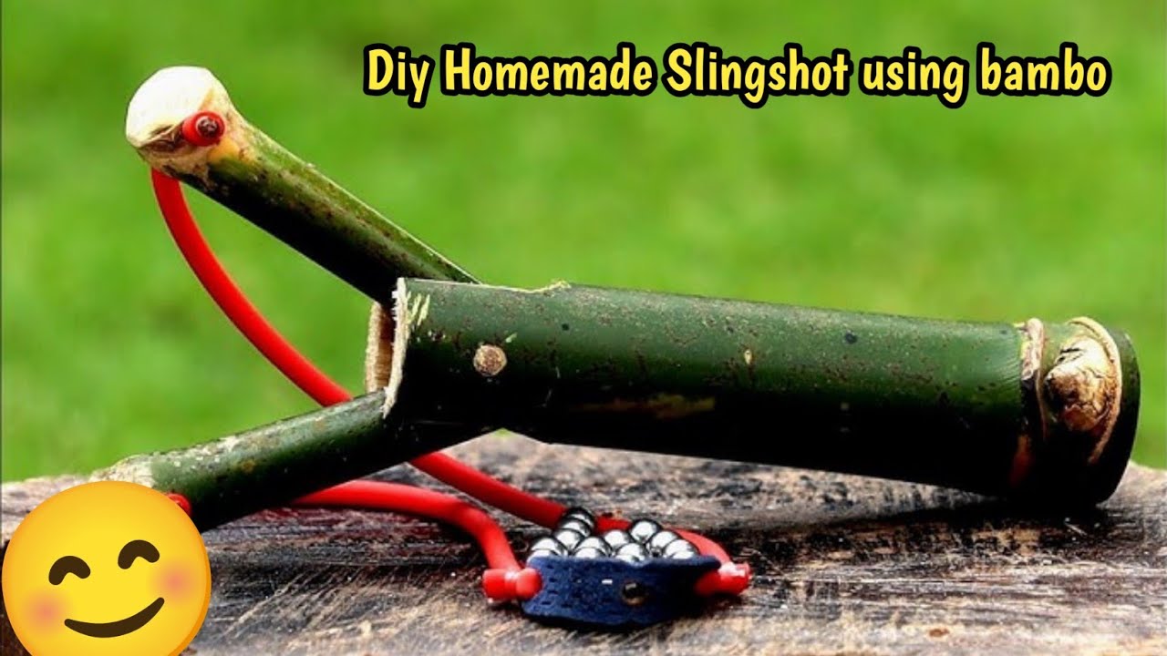 How to make a powerful Slingshot using bambo stick / how to make ...