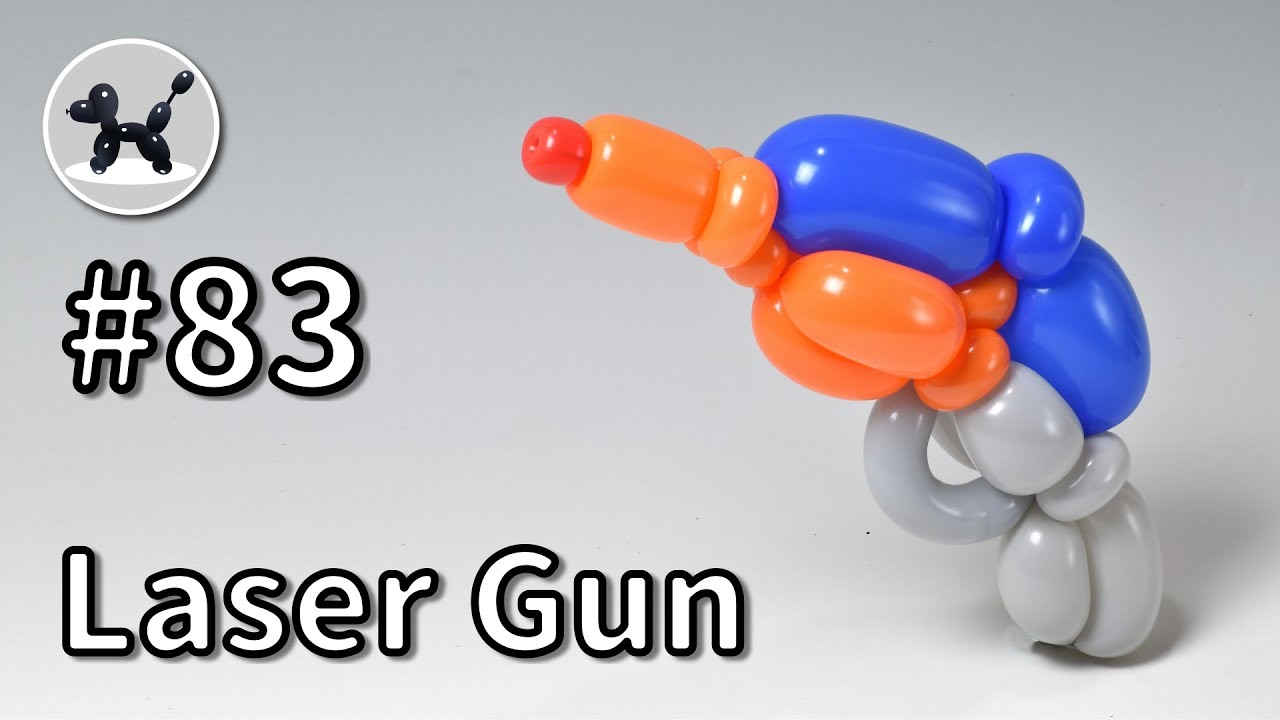 Laser Gun - How to Make Balloon Animals #83 / バルーンアートの作り方 #83 (光線銃 ...