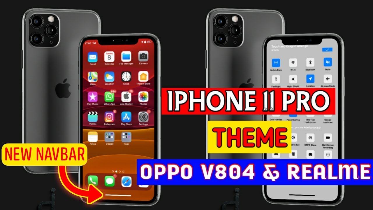 iPHONE 11 PRO THEME || FOR OPPO V804 and REALME - YouTube