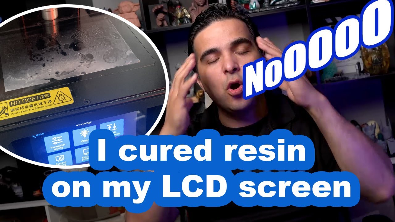 What to do when resin falls on your screen. - YouTube