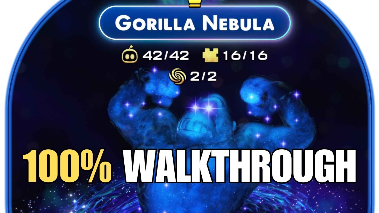 Astro Bot Gorilla Nebula 100% Walkthrough All Collectibles All Galaxy ...