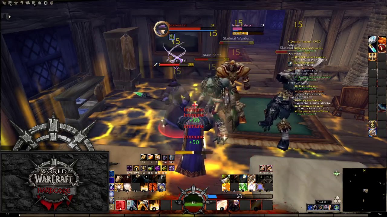 Hardcore Classic 33 Paladin vs Morbent Fel - YouTube