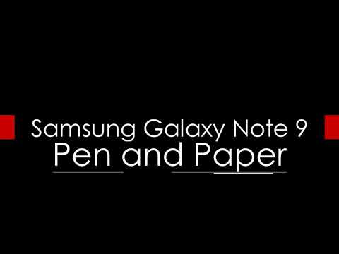 Samsung Galaxy Note 9 Pen And Paper Ringtone