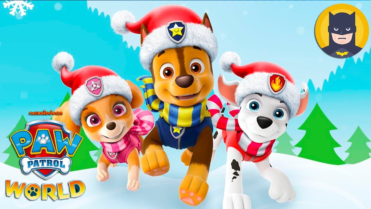 PAW Patrol World Spelet på Svenska 🎅 Valparna Räddar Julen 🎄 PC Tecknat ...