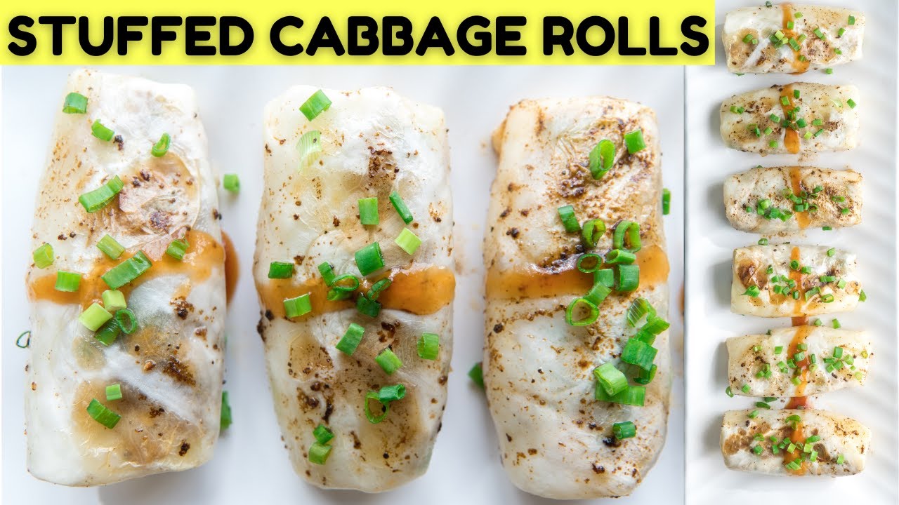 CHICKEN STUFFED CABBAGE ROLLS||EASY CHICKEN STARTER||HEALTHY AND TASTY ...