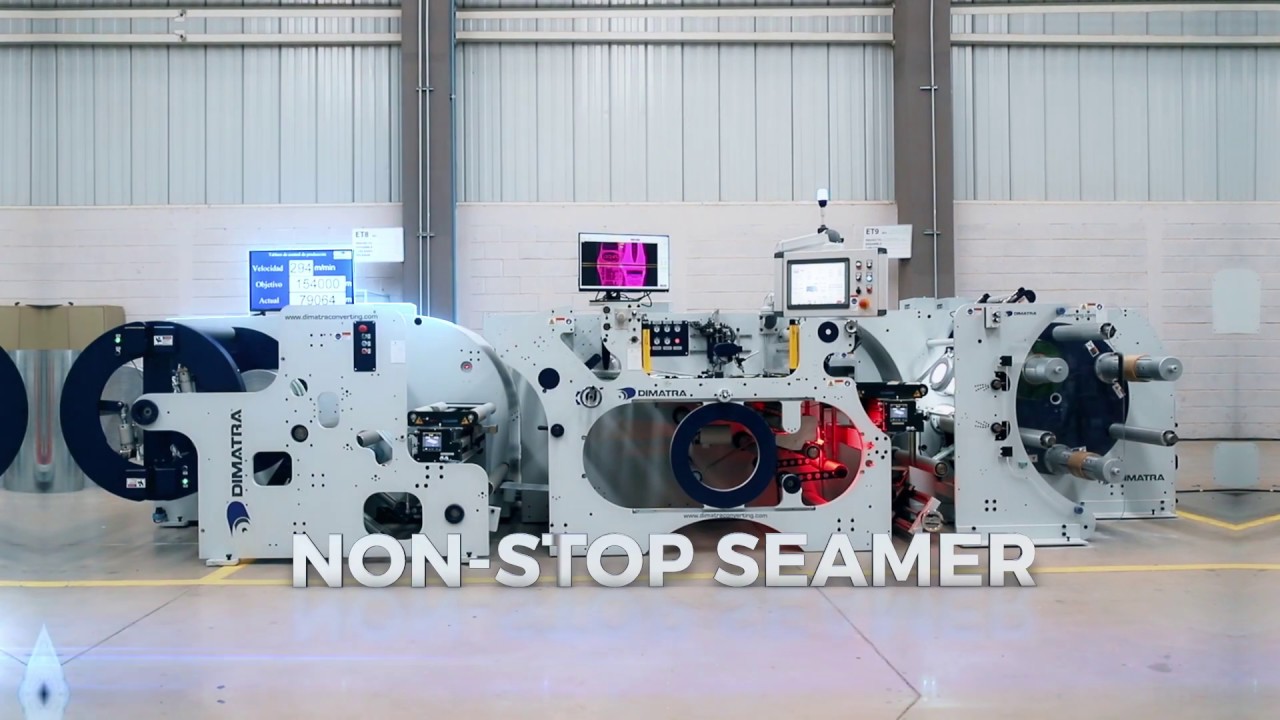 NON STOP SEAMER MACHINE FOR SHRINKING SLEEVE - YouTube
