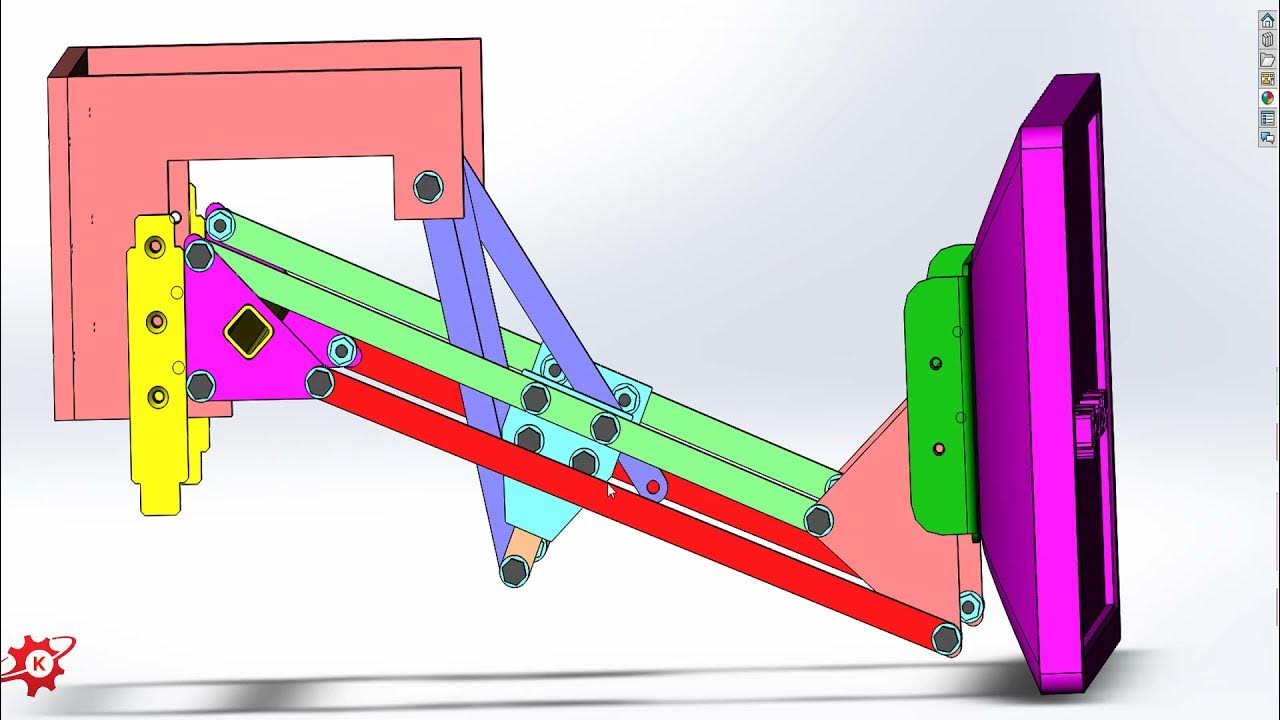 six bar linkage mechanism - YouTube