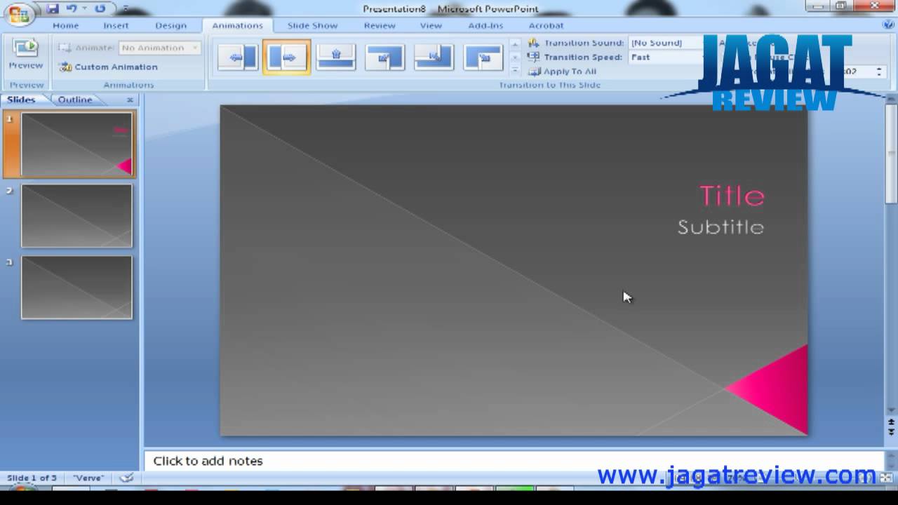 Microsoft PowerPoint 2007 - Animation - YouTube