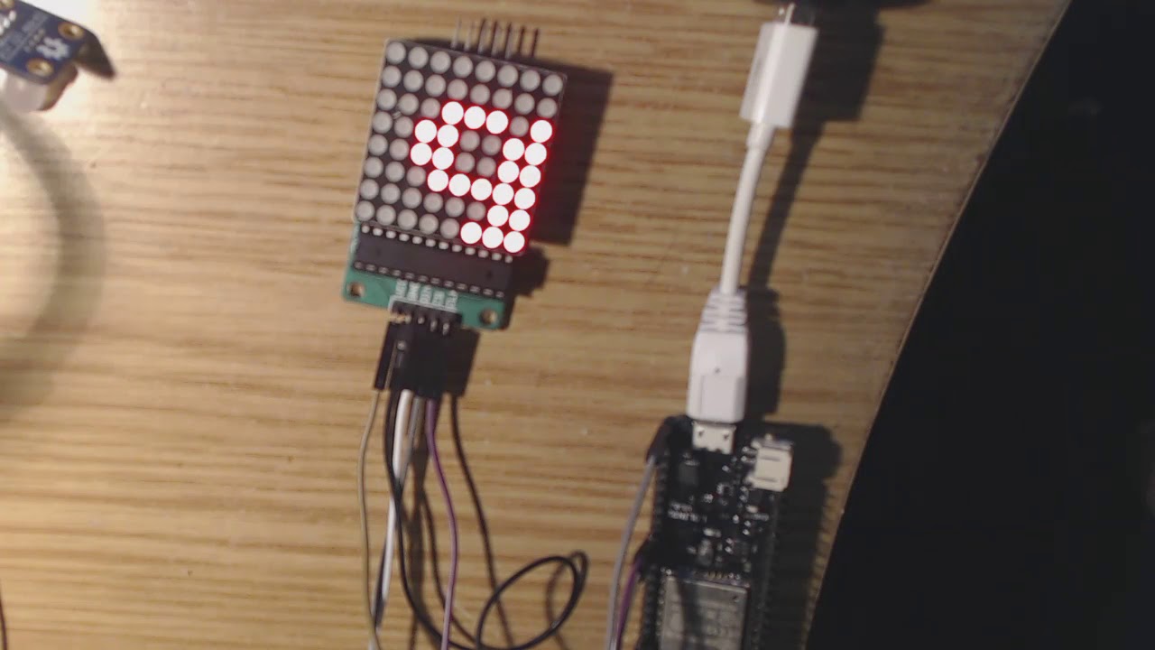 Esp8266 Clock Using Max7219 Led Matrix Display Hacksterio 9134
