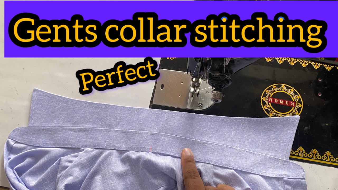 Gents collar stitching | collar stitching | shirt collar stitching ...